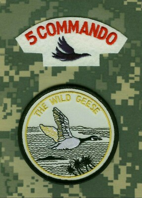 CONGO COLONEL Thomas Michael Hoare Mad Mike 2-PATCH SET: WILD GEESE + 5 ...