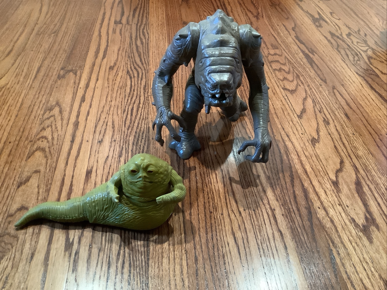 Star Wars ROTJ Rancor Monster And Jabba The Hutt action Figures 1983 ...