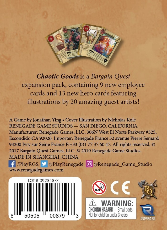 Bargain Quest: Chaotic Goods Expansion | eBay