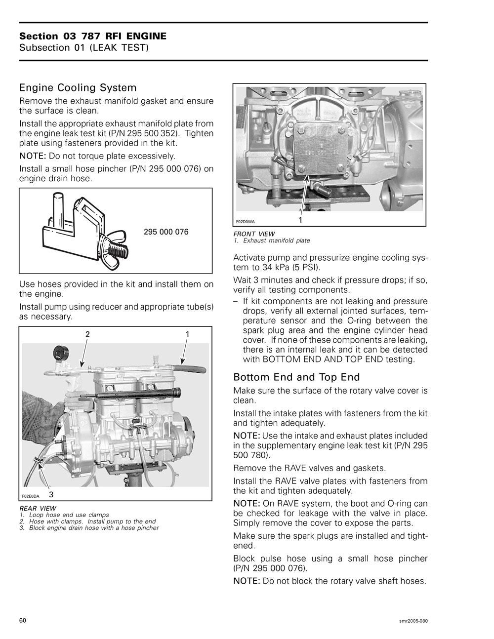 New Sea-Doo 2005 ROTAX 717, 787 Engine Shop Repair Manual 219100222 ...