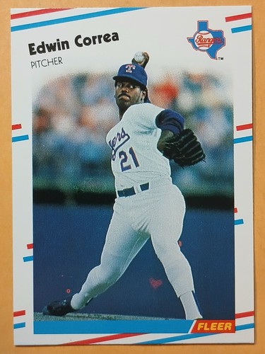 1988 Fleer Baseball card Edwin Correa Texas Rangers #464 | eBay