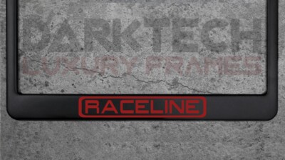 Raceline Wheels License Plate Frame | Black Metal | Street Racing ...