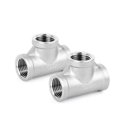 Premium 2 Pcs. 304 Stainless Steel Tee 1/2" NPT Female Pipe Fittings | eBay
