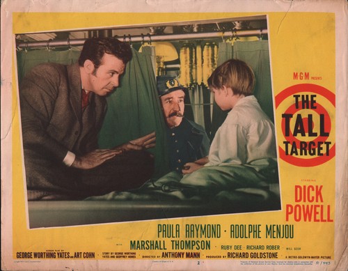 THE TALL TARGET original 1951 lobby card DICK POWELL/ADOLPHE MENJOU ...