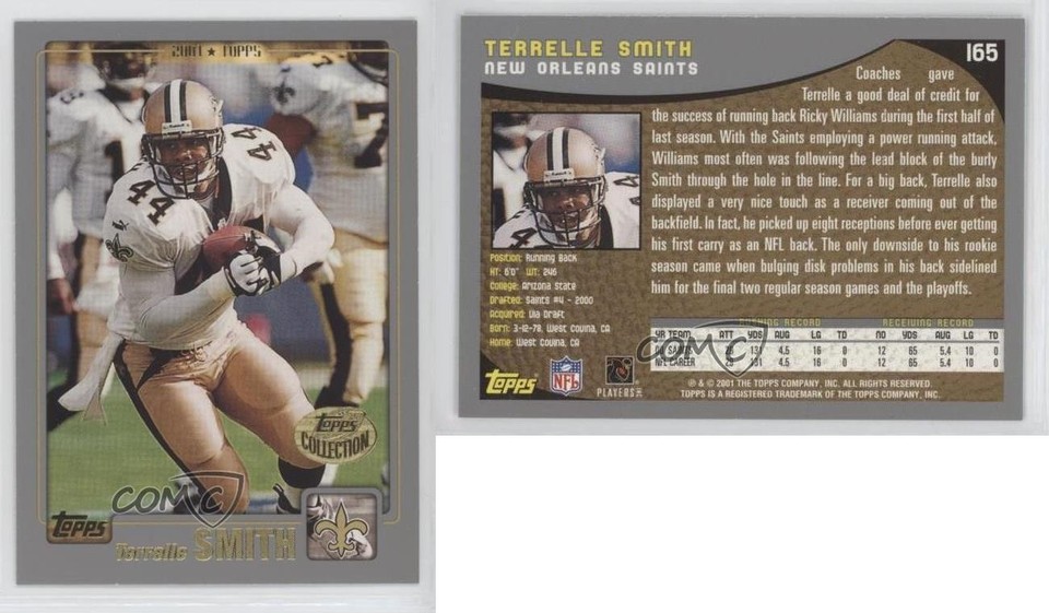 2001 Topps Topps Collection Terrelle Smith #165 yf0 | eBay