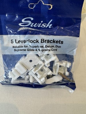Swish Lever Lock Curtain Track Brackets Pack of 5 | eBay UK