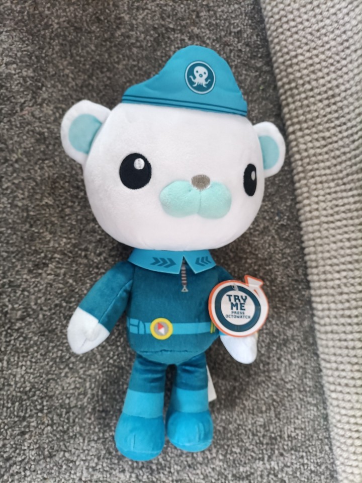Octonauts Captain Barnacles VGC Talking 13" Soft Toy Plush Sound ...