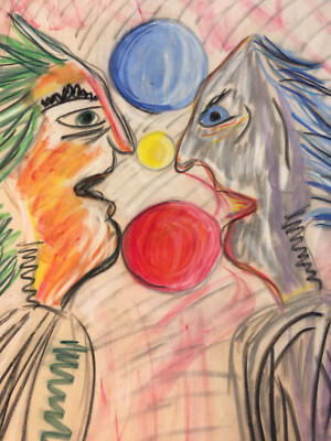 Beautiful Drawing Oil Pastel Outsider Art 1984 Surrealist Patrick ...