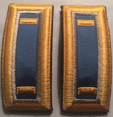 ARMY ASU SHOULDER BOARDS SECOND LIEUTENANT MILITARY INTELLIGENCE MI ...