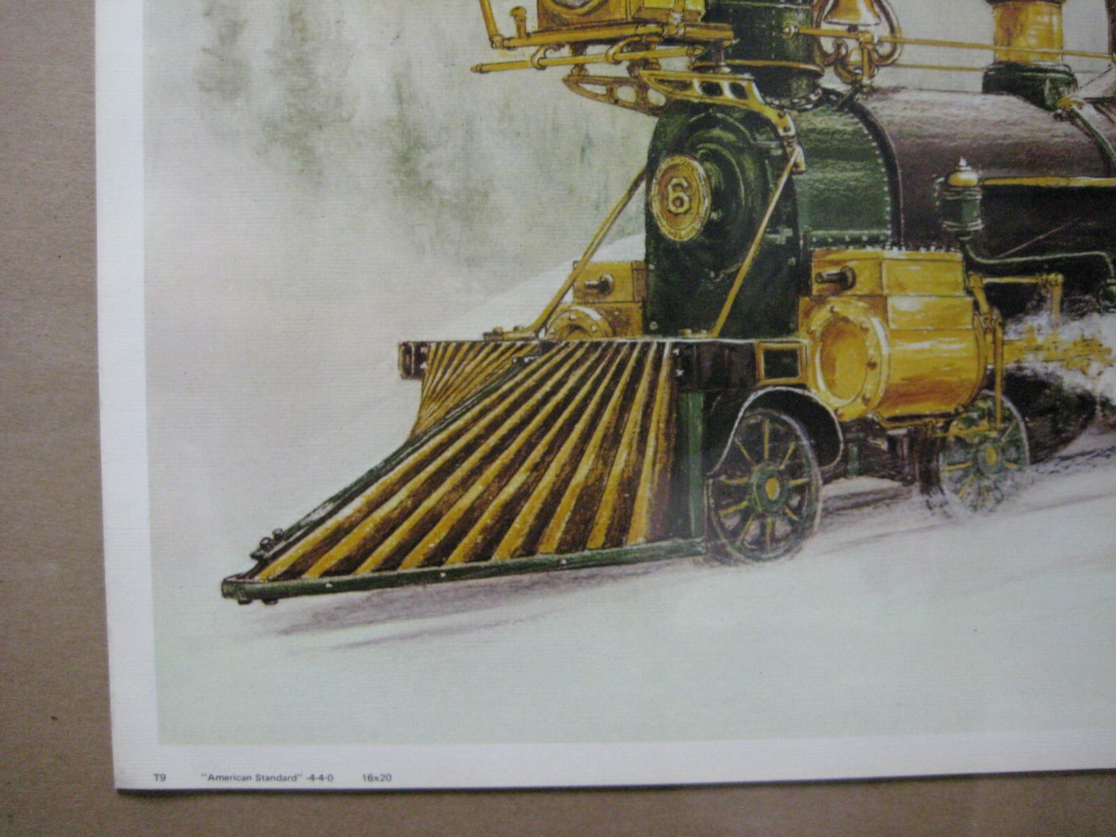 American Standard Locomotive train Farnsworth western 1978 art Railroad ...