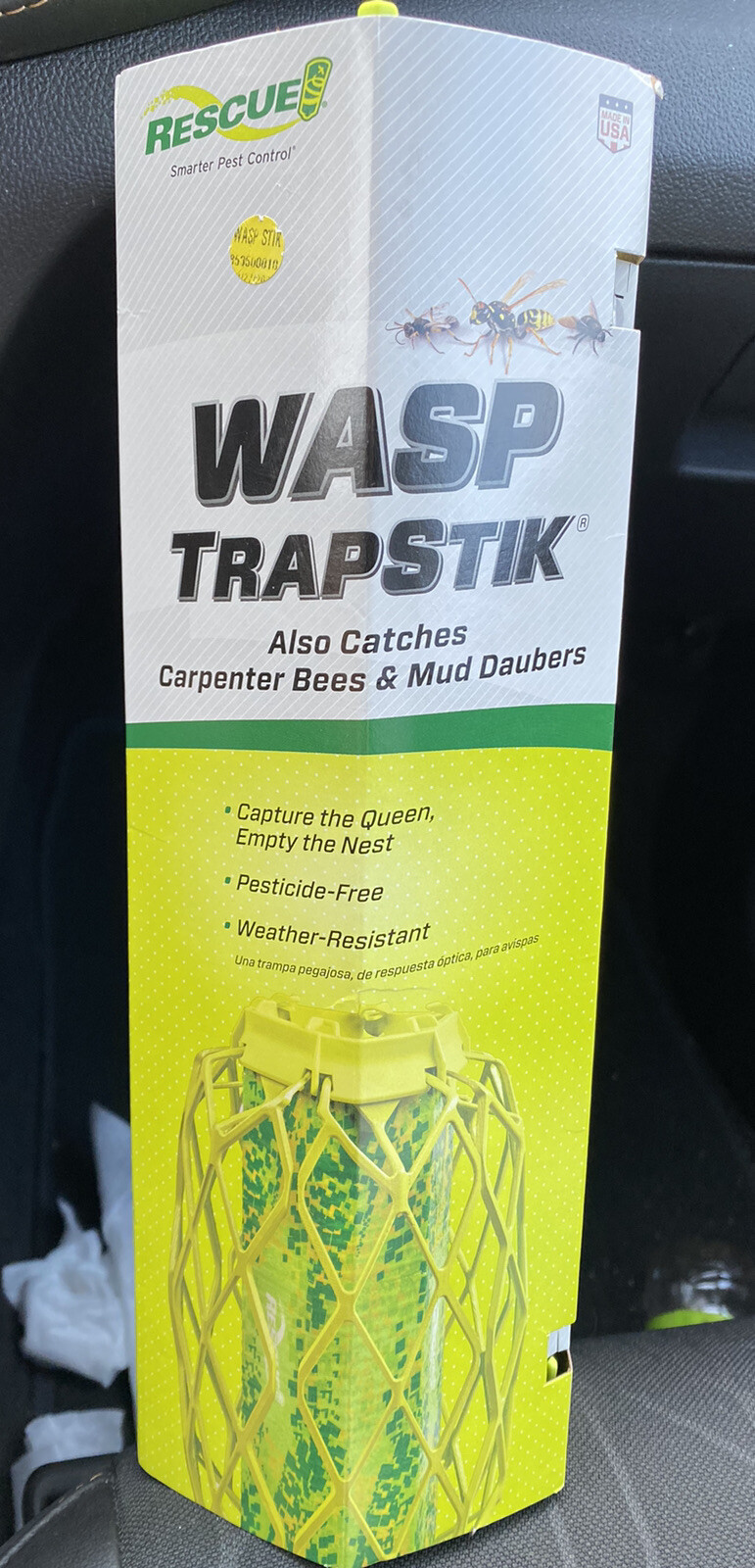 Rescue TrapStik Sticky Wasp Carpenter Bee Trap Mud Dauber Lot Of 4 ...