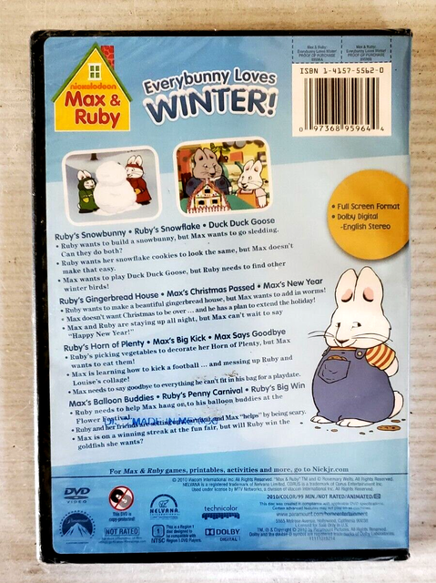 Max Ruby: Everybunny Loves Winter (DVD, 2010) for sale online | eBay
