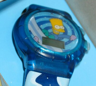 2002 Simpsons Bart Simpson Cool Your Jets Man Official Talking Watch ...