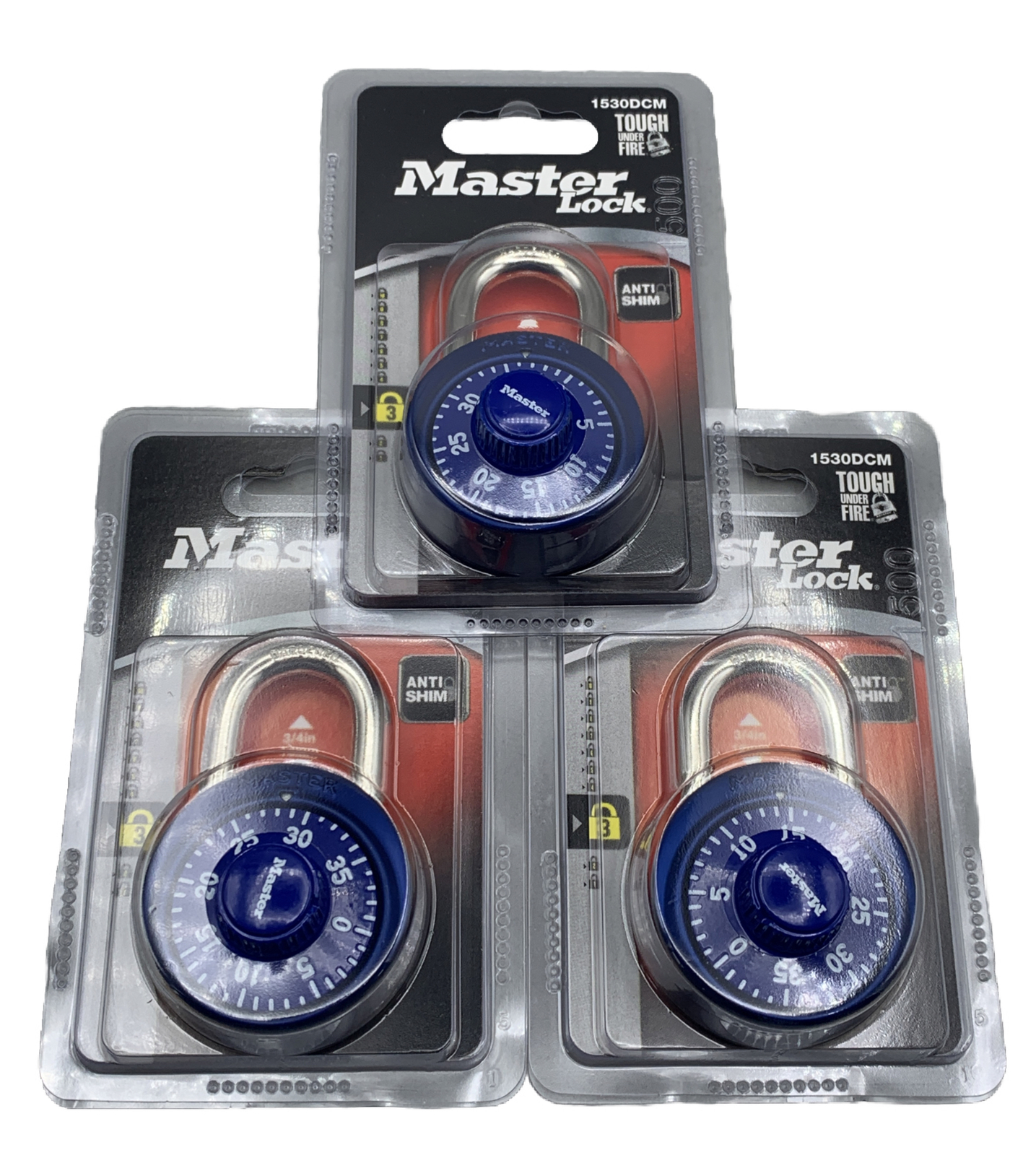 Master Lock 1530DCM X-treme Combination Lock - Blue, 3 Pack | eBay