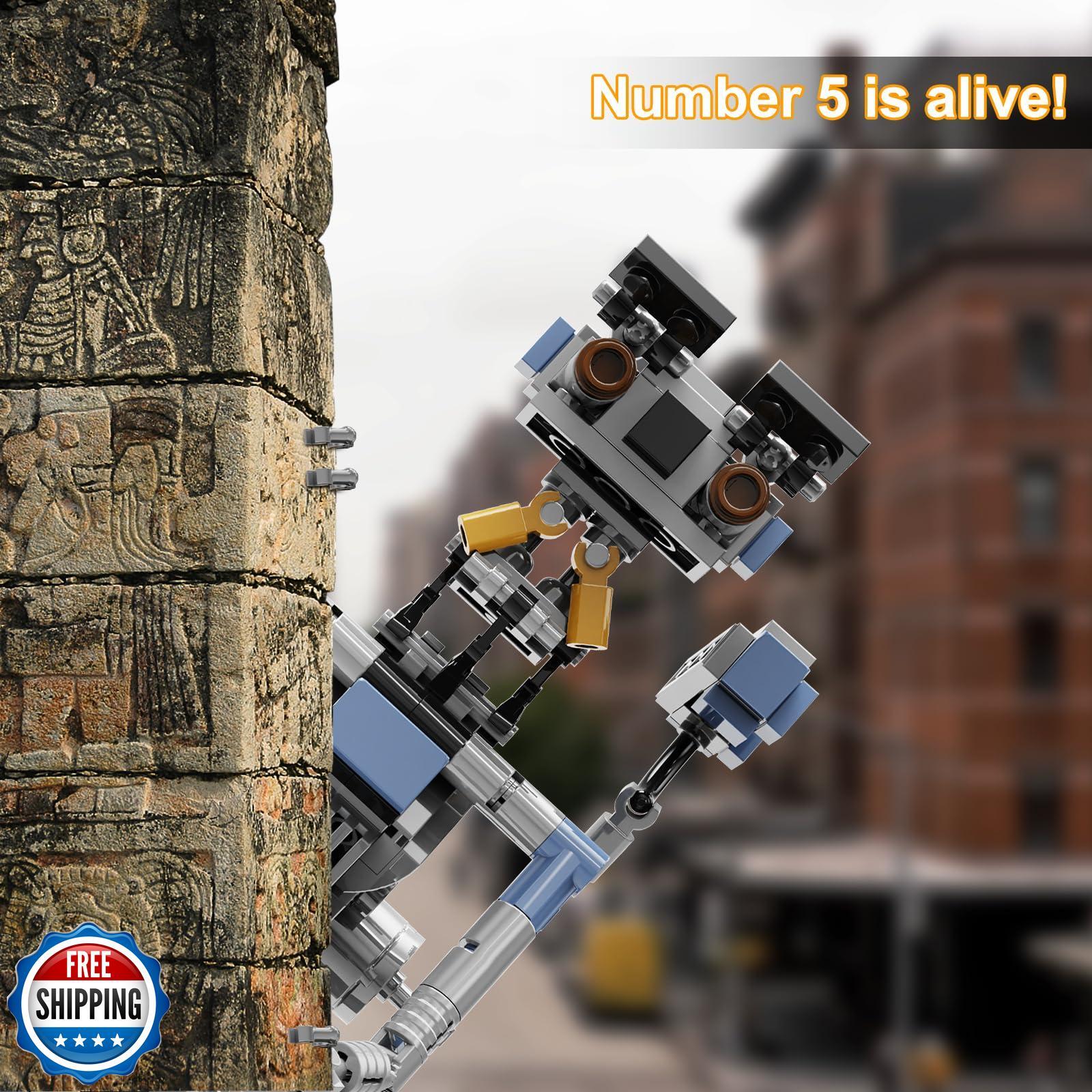 370 Pieces Johnny 5 Robot Building Set, Johnny Five Robot Model Toys ...