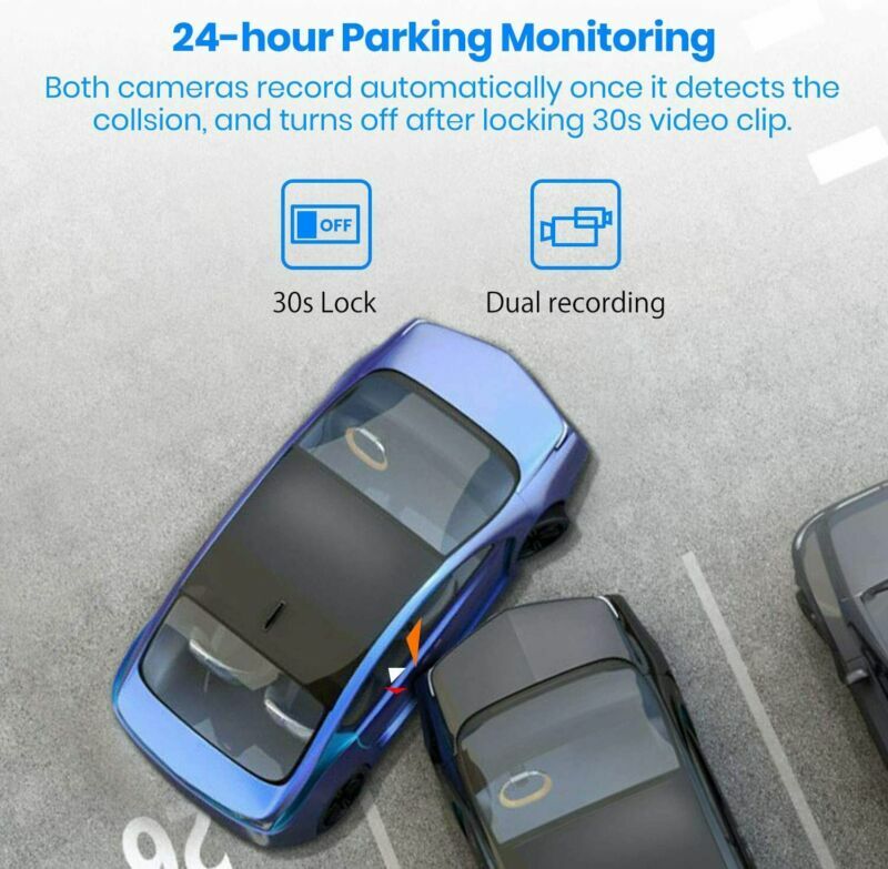 AUTO-VOX V5PRO OEM 9.35'' Front & Rear View Mirror Camera Dual HD 1080P ...