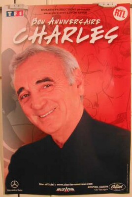 Charles Aznavour - Anniversaire - 80x120cm - Poster | eBay