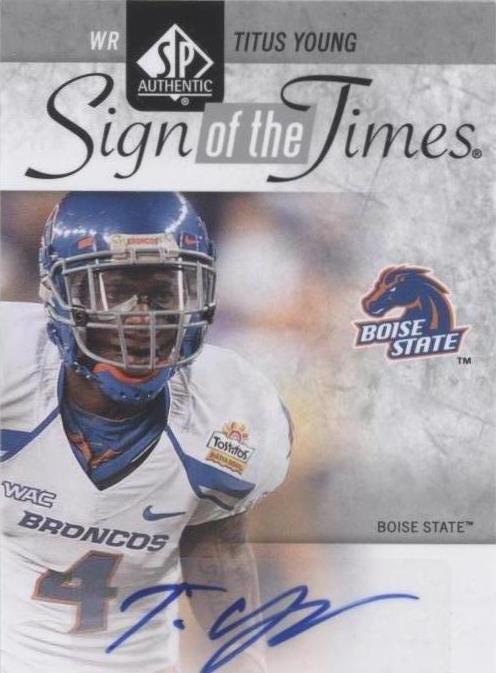 2011 SP Authentic - Sign of the Times Titus Young #ST-TY (AU, RC) for ...