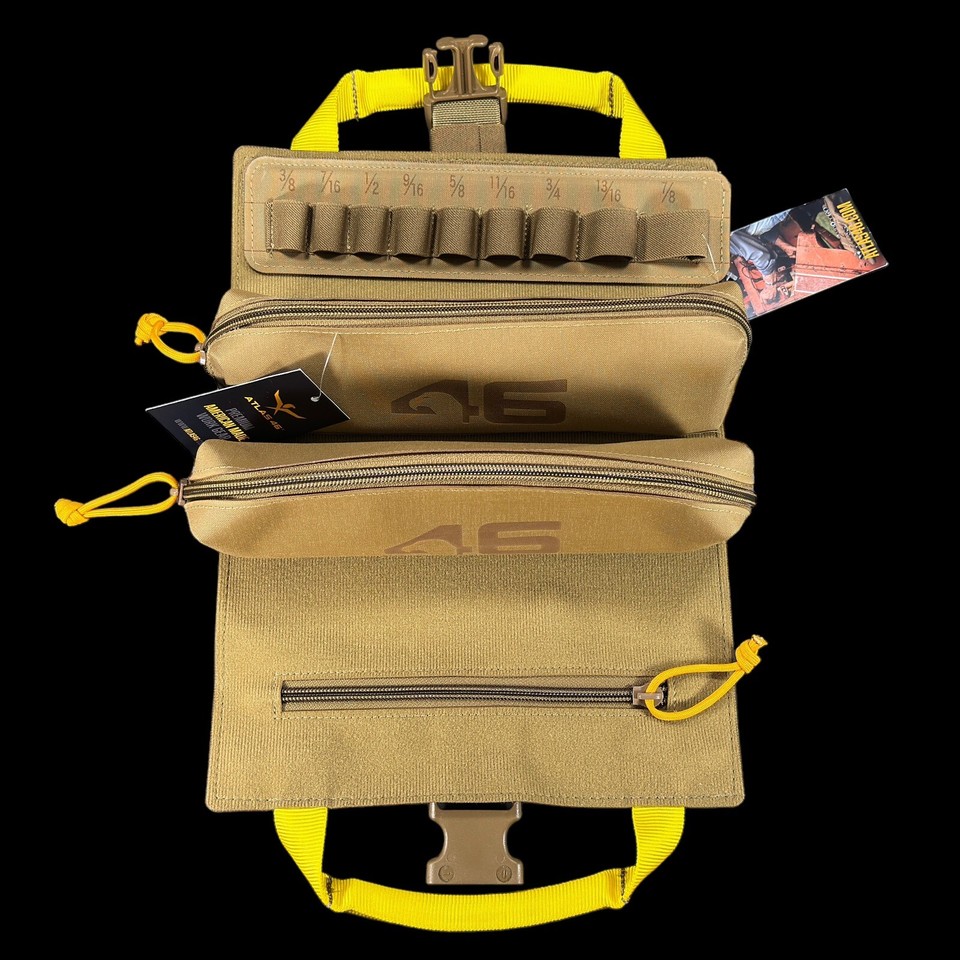 NWT Atlas 46 TOOL ROLL Zippered Removable Pouch Socket Holder Coyote | eBay