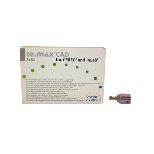 Ivoclar Vivadent 626411 IPS e.max CAD CEREC Blocks InLab HT A4 C14 5/Pk ...