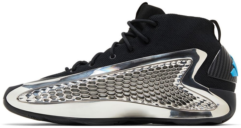 Adidas AE 1 Metallic Silver Anthony Edwards Signature Basketball Shoes ...