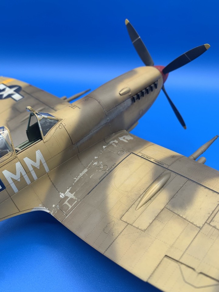Pro Built 1/32 Tamiya Spitfire Mk. VIII "Fargo Express" 308th FS, 31st ...