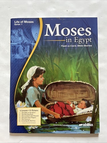 Abeka Moses In Egypt Flags A Card Life Of Moses Series 1 Bible Stories ...