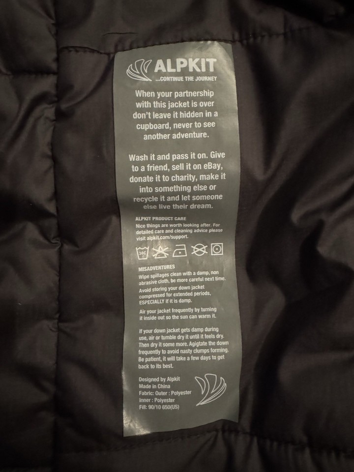 Alpkit Insulated Jacket | eBay UK