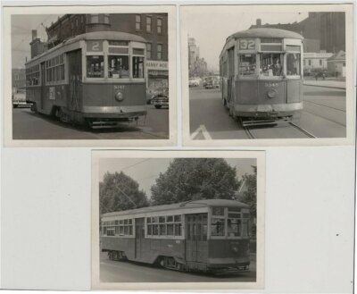 3 Old Trolley Photos - Philadelphia Transit Cars 8255 - 8348 - 8147 | eBay
