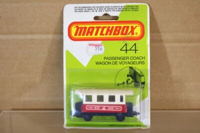 Matchbox 44 Treno Passenger Coach 431 432 Verde Confezione Blister IN ...