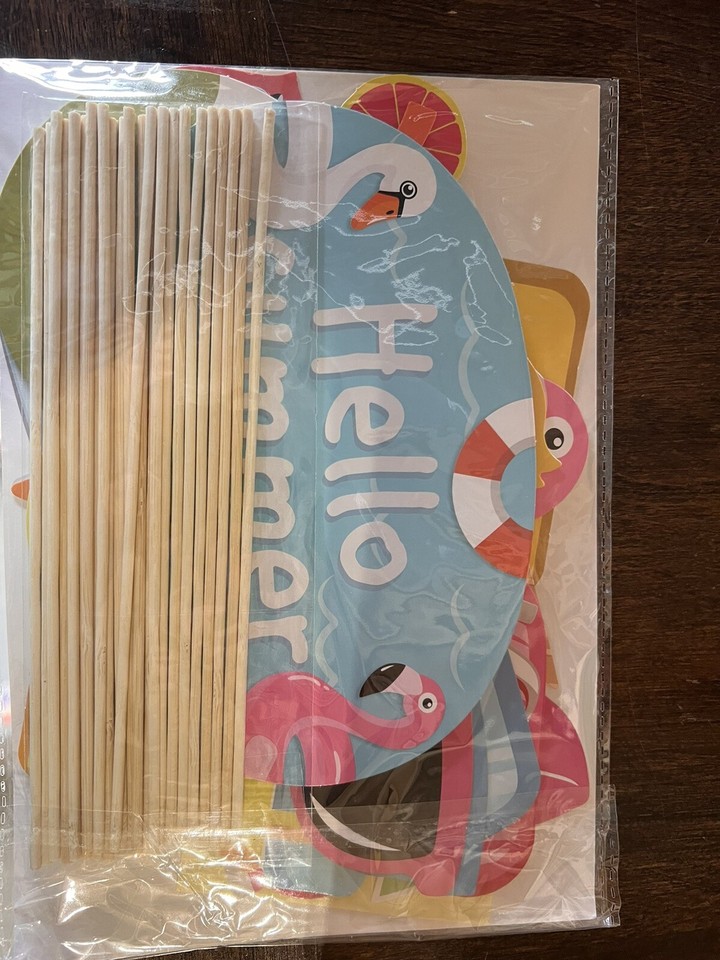 Summer Photo Booth Props(25CT),Pool,Hawaiian,Beach,Luau Photo Booth ...