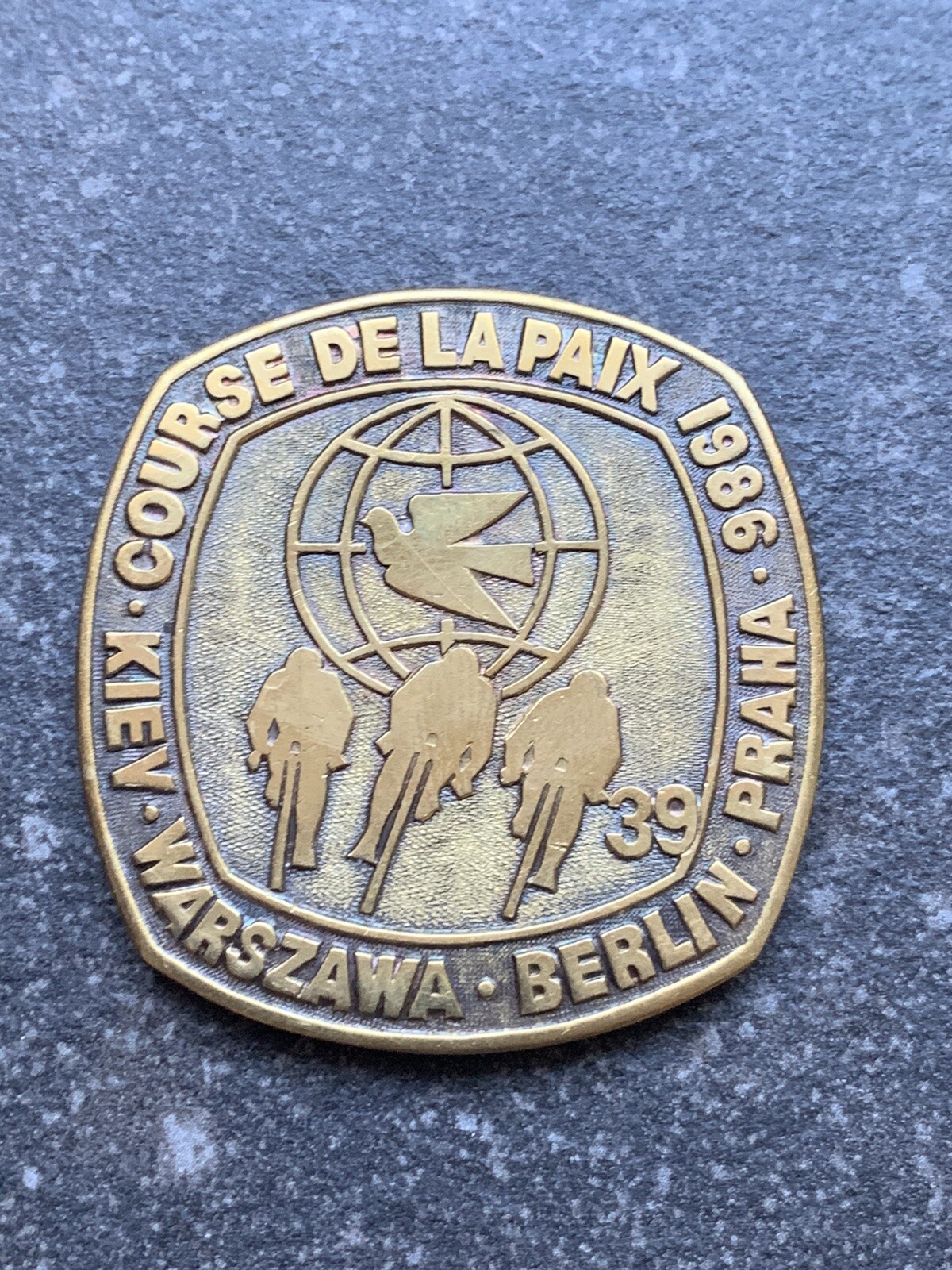 CCCP Rare Bronze Commemorative Medal In Honor Of 39th Peace Cycle ...