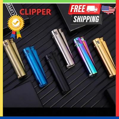 New Clipper Spades Metal Fireless Butane Gas Jet Torch Lighter Portable ...