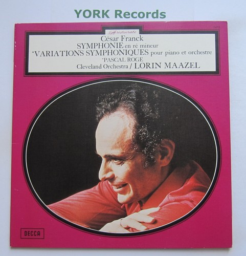7473 (SXL 6823) - FRANCK - Symphony in D minor MAAZEL - Excellent Con ...