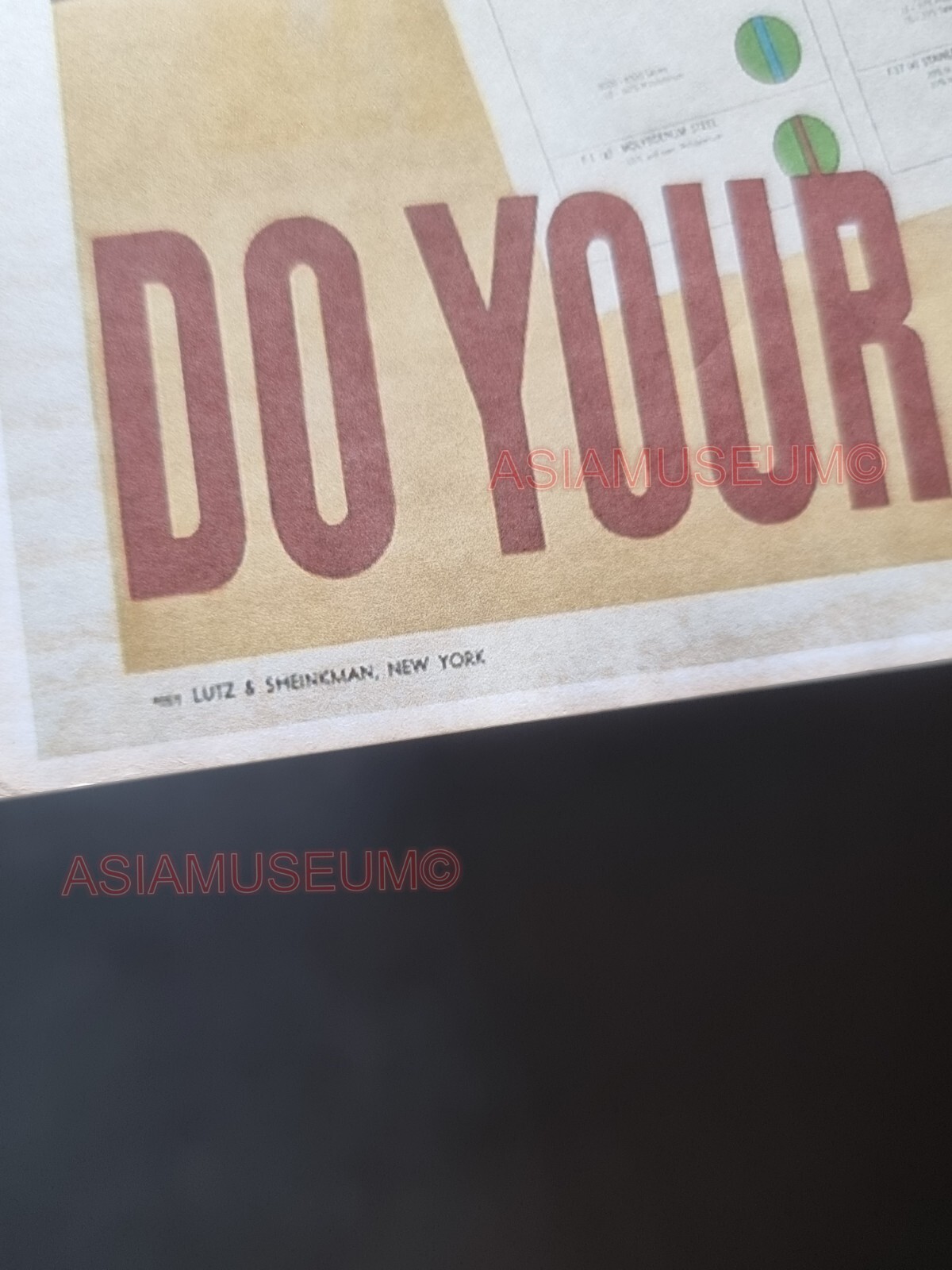 1943 WW2 USA AMERICA KNOW FIGHTING COLORS FACTORY WORKER CHART ...