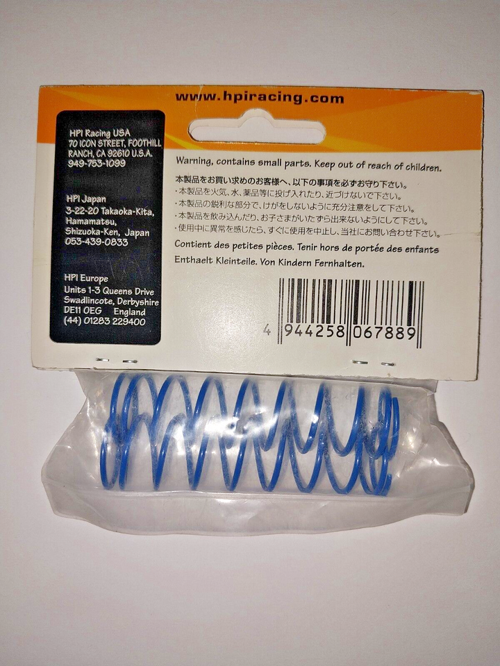 HPI Racing RC # 6788 Spring 13 X 57 X1.2mm Coils Blue Firm ...