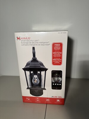 Maximus Smart Security Light Wall Mount, Black, Kuna Powered - Factory ...