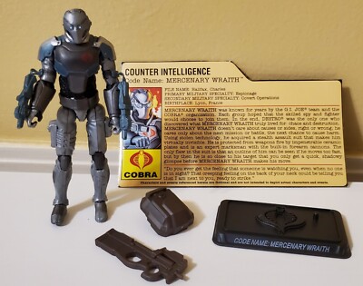 GI Joe Cobra Mercenary Wraith v1A 2008 25th Anniversary COMPLETE w ...