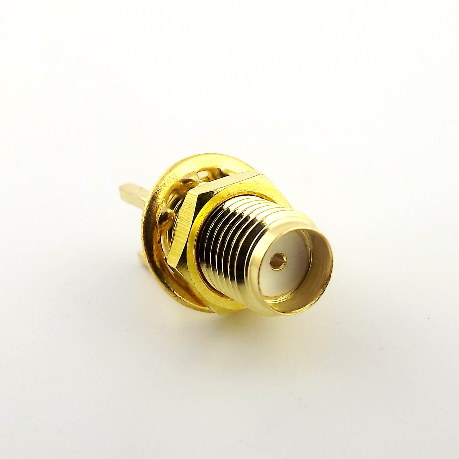 RF Coaxial Coax Connector SMA Female Jack Straight PCB PC Board Mount ...