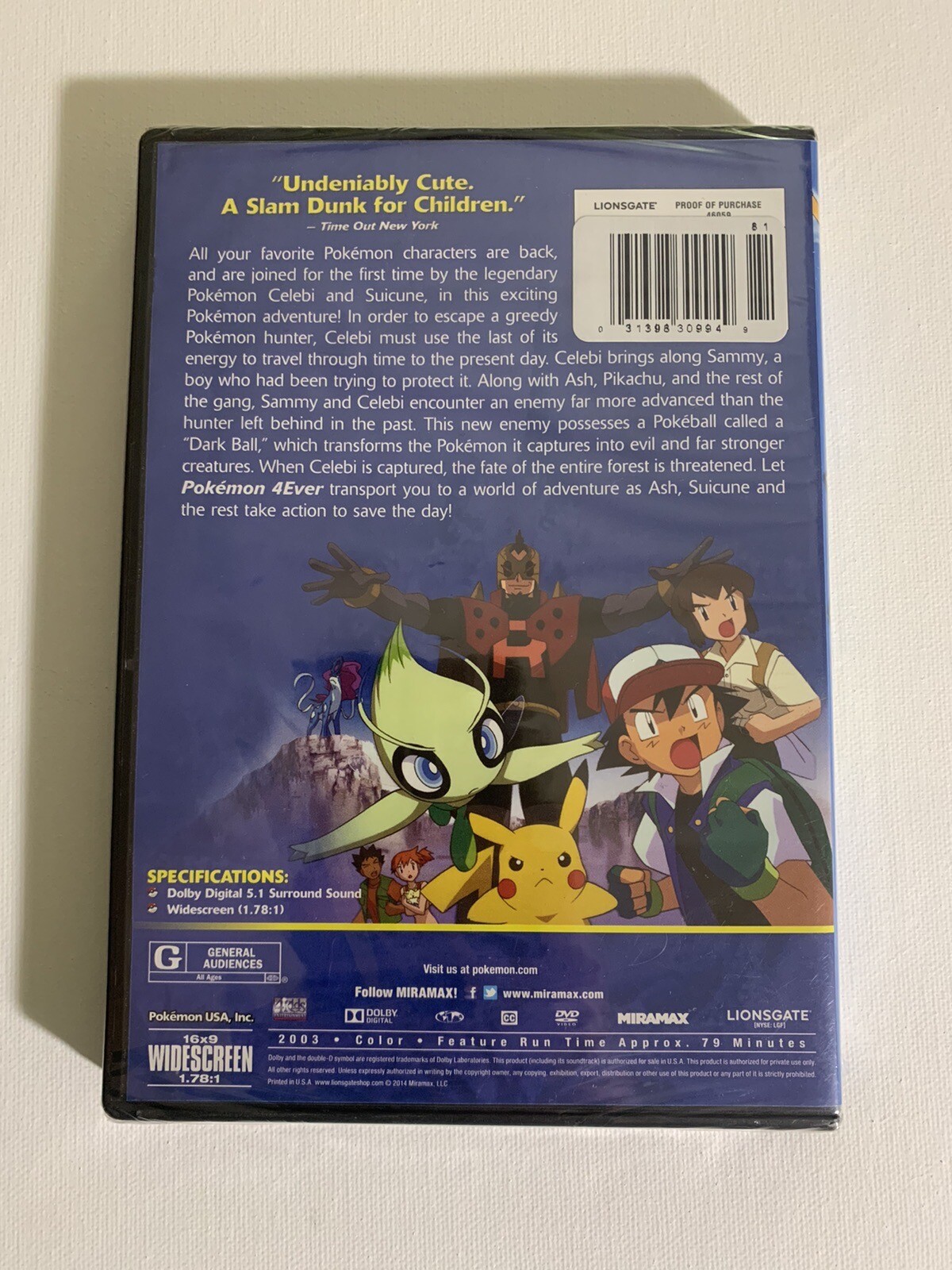 Pokemon 4ever DVD Widescreen MIRAMAX Forever 4 Ever for sale online | eBay
