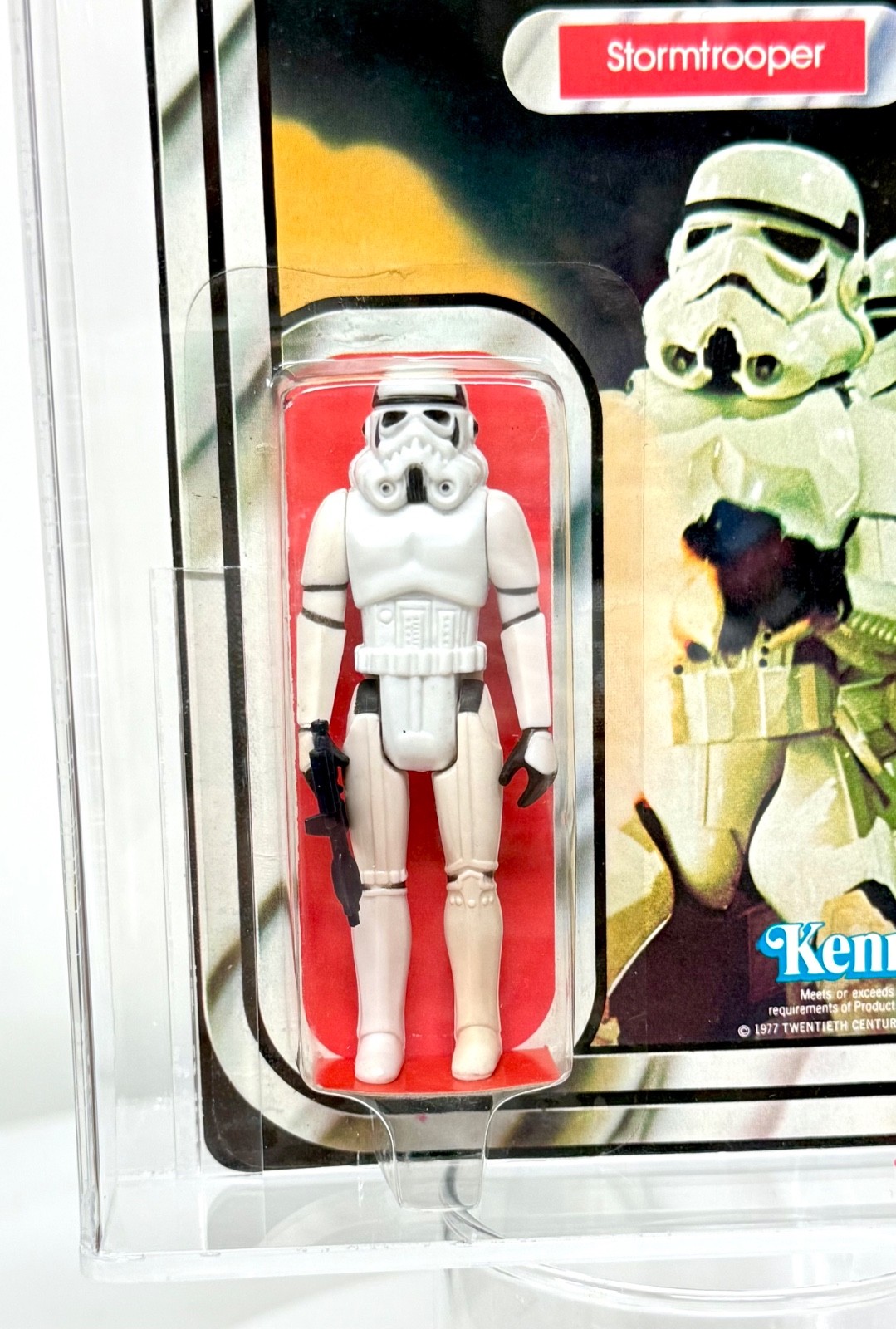 AFA 85 NM+ : Star Wars - STORMTROOPER - 12 Back C - Kenner 1978 - Clear ...