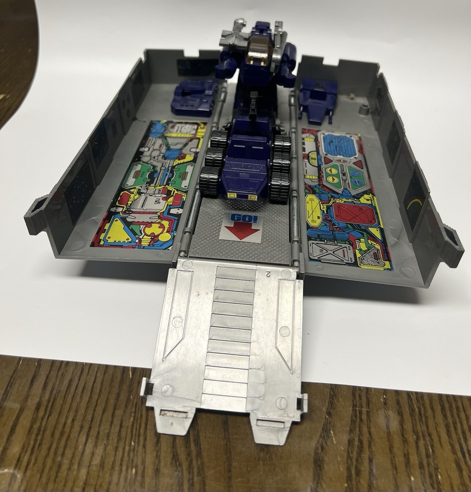 Transformers G1 OPTIMUS PRIME Combat TRAILER Vintage 1982 W/ 2 Roller ...