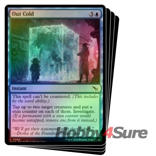 Foil Out Cold X4 M/NM Magic: The Gathering MTG Murders At Karlov Manor ...