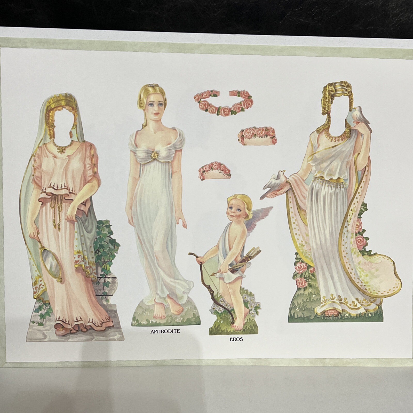 "THE JUDGEMENT OF PARIS" 1989 BY HELEN PAGE UNCUT PAPER DOLLS VINTAGE ...