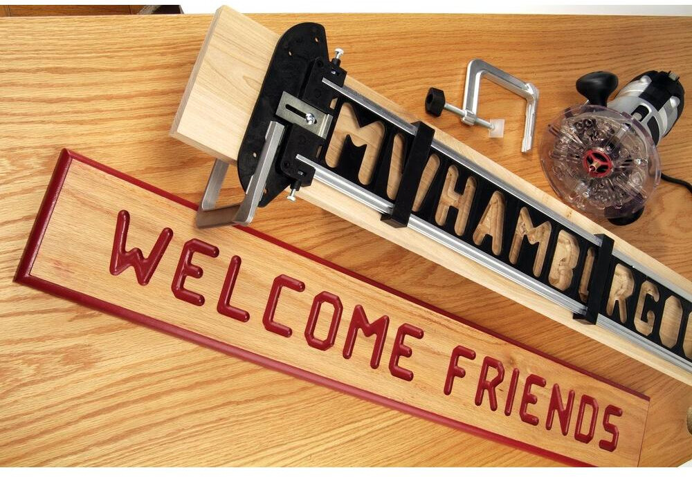 Milescraft Sign Making Router Jig Complete Templates Bits Bushings Kit ...