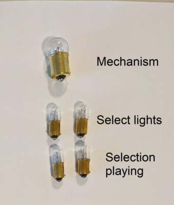 Seeburg B Jukebox Lamp Set Replacement Light Bulbs Miniature Lamps | eBay