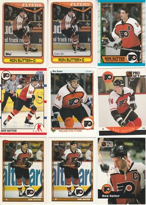 🏒 Huge 35 + different RON SUTTER cards lot 1989 - 2012 Flyers Blues ...