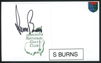 SAM BURNS autograph cut | Golf Star - signed | eBay