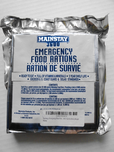 Mainstay 3600 Emergency food rations Bars | eBay