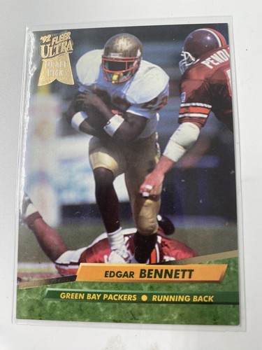 Edgar Bennett 1992 Fleer Ultra Draft Pick NFL Card # 418 | eBay